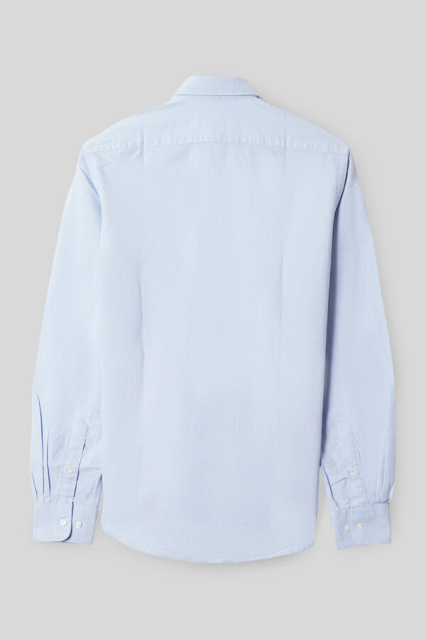 Polera sport oxford celeste | Camisas de hombre | Cortefiel