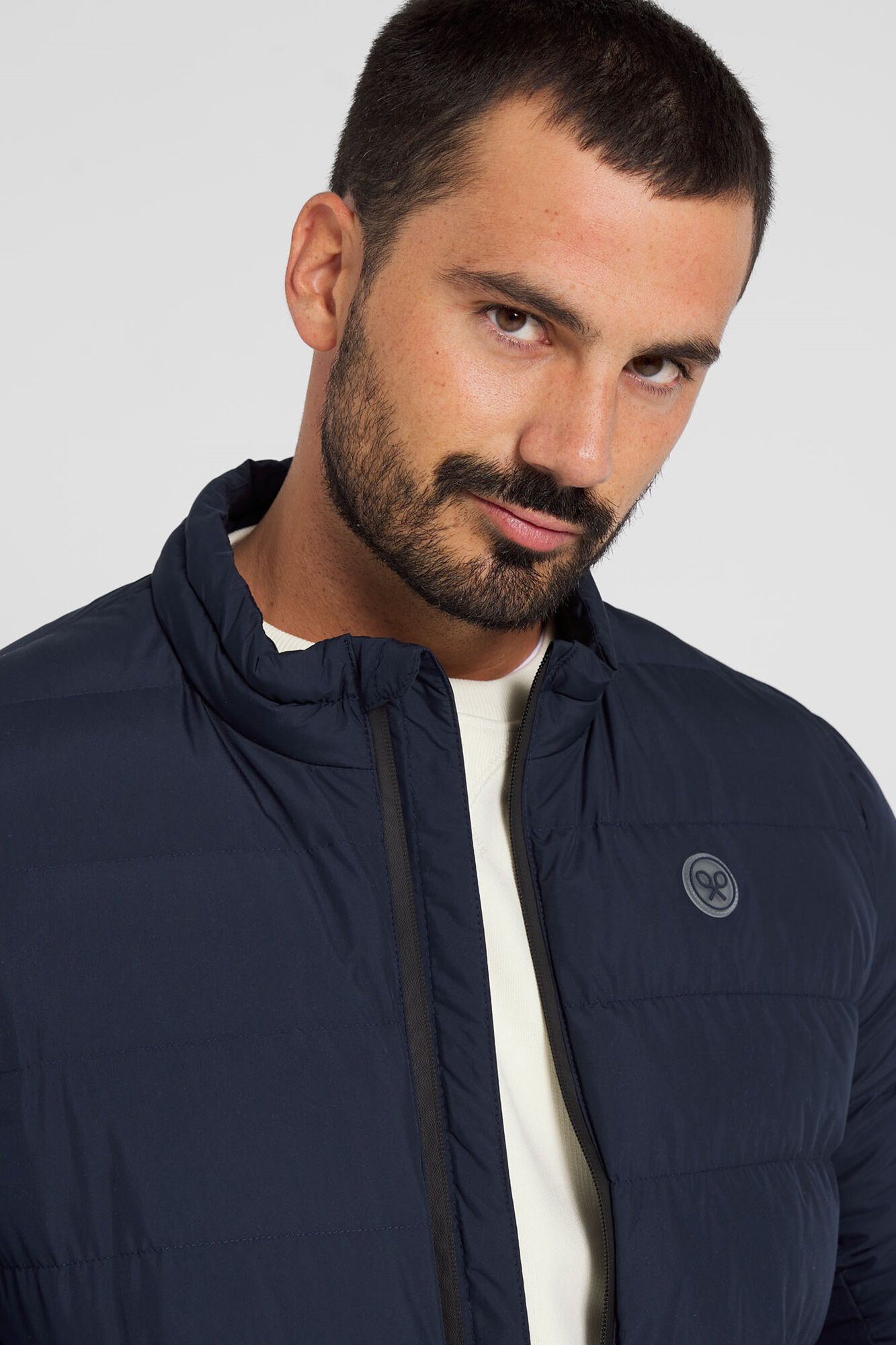 Sobretudo técnico clássico azul | Sobretudos de homem | Cortefiel