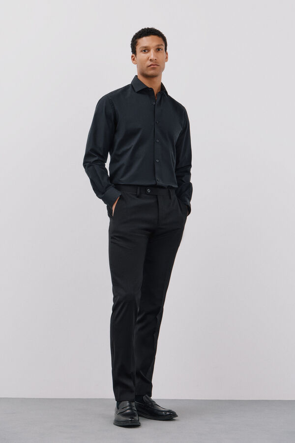 Camisa Vestir Otomán Slim Fit Fácil Plancha Camisas De Hombre Cortefiel