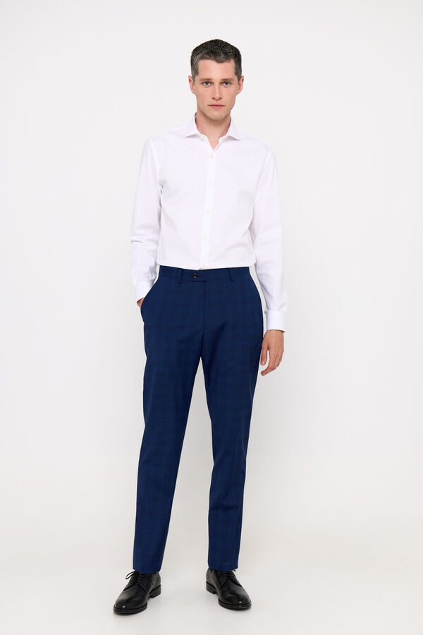 Camisa Vestir Lisa Slim Fit Fácil Plancha Camisas De Hombre Cortefiel