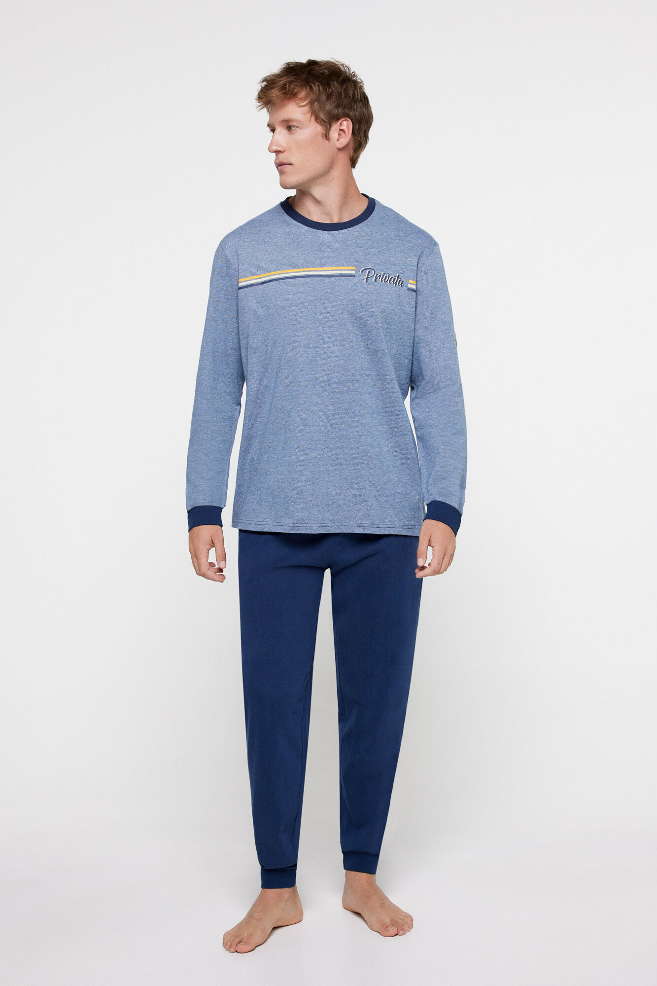 Pijama punto front list | Pijamas hombre - Black Friday | Cortefiel