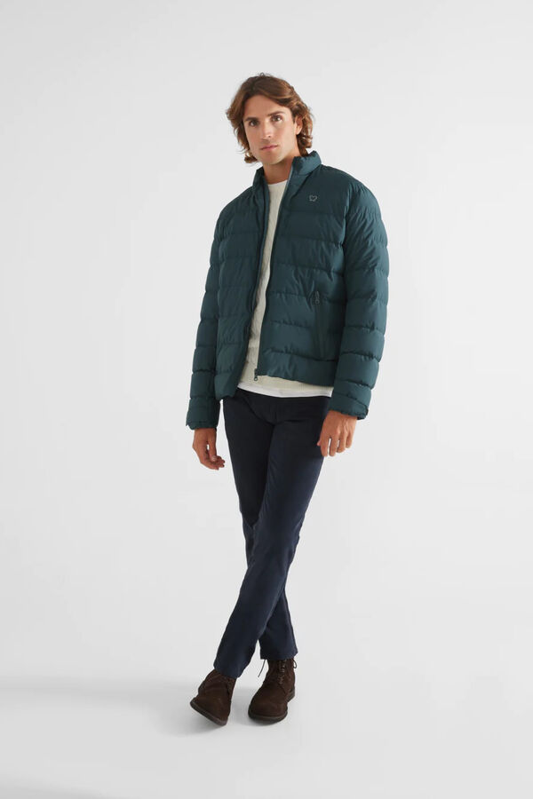 Sobretudo técnico warm verde | Sobretudo para homem | Cortefiel
