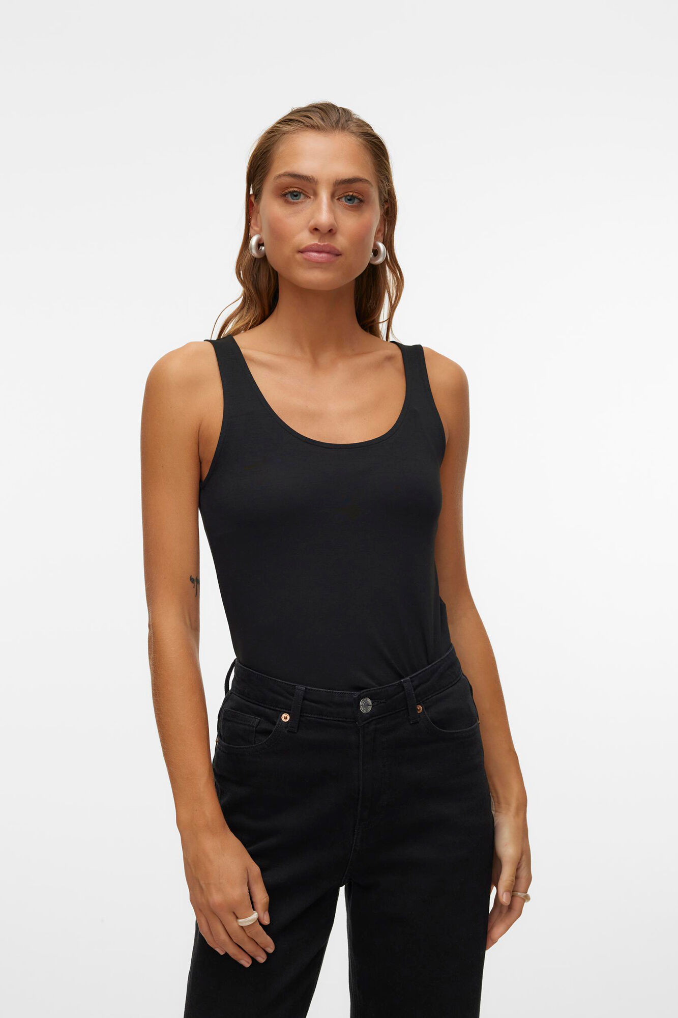 Tank top com Tencel | T-shirts de mulher | Cortefiel