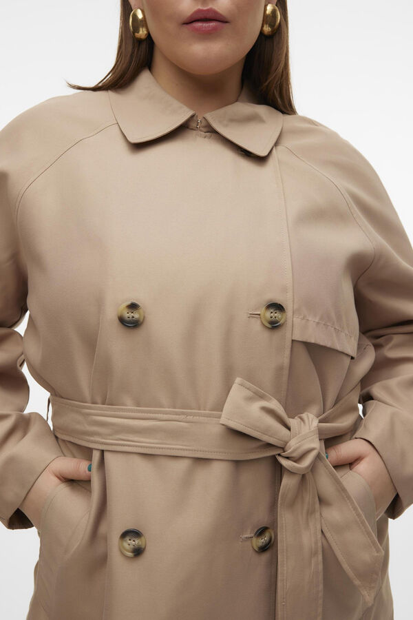 Gabardina Larga Talla Grande Abrigos Y Parkas De Mujer Cortefiel