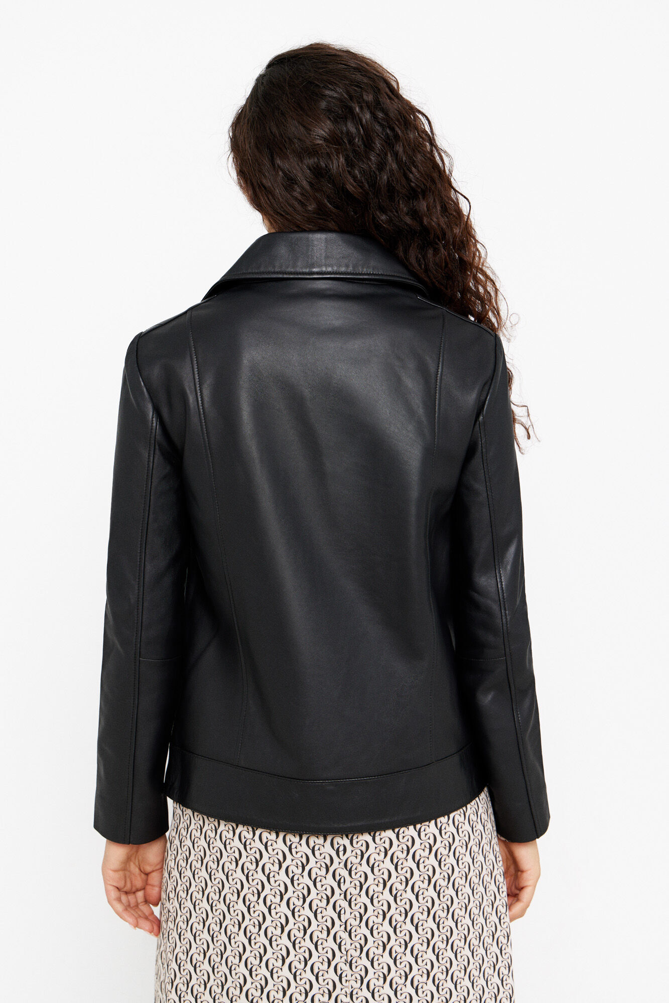 Leather biker jacket | Women's jackets | Cortefiel