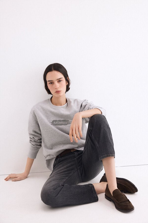 Sweatshirt logo bordado PdH | Cortefiel