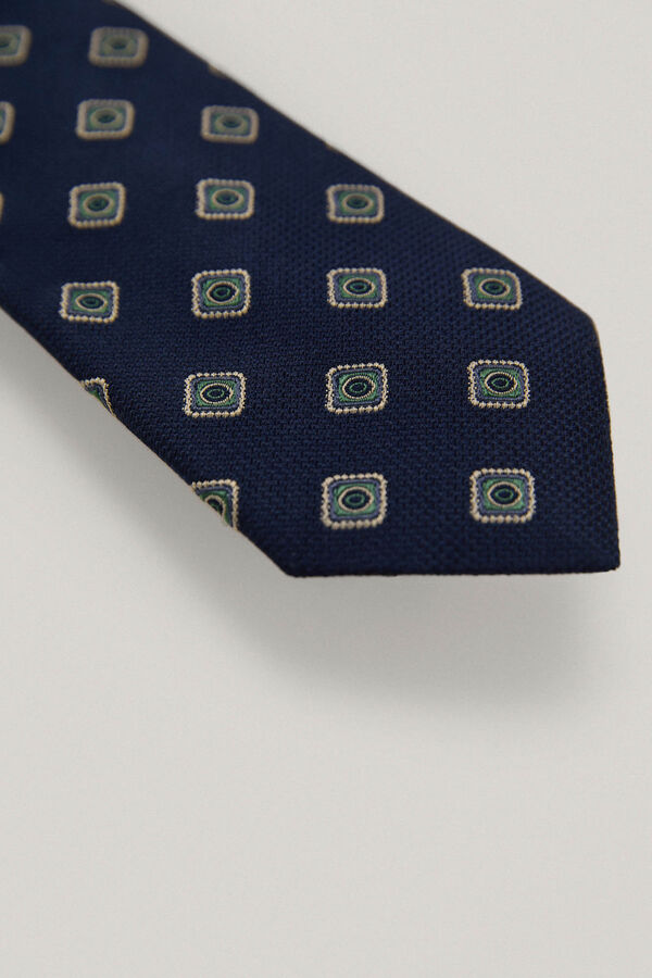 Corbata seda dibujo | Corbatas | Cortefiel