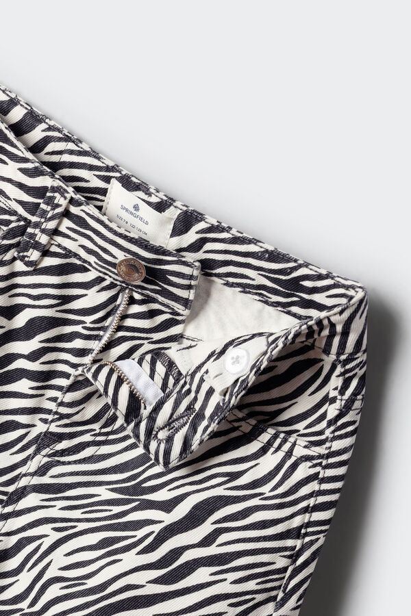 Pantalón cebra balloon niña | Pantalones para niña | Cortefiel