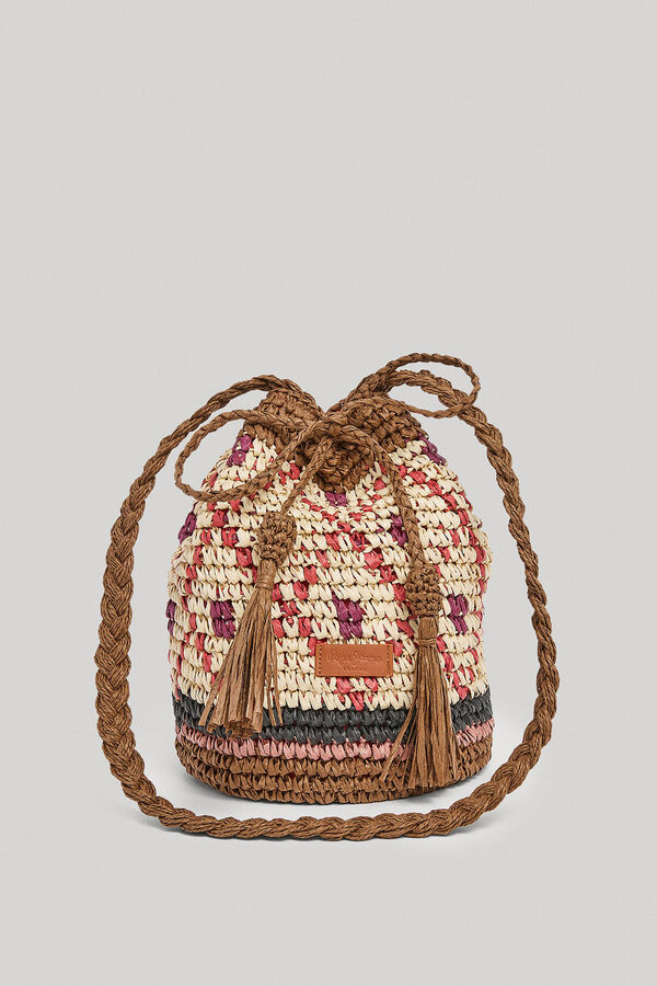 Mala Bucket De Palha | Malas para Mulher | Cortefiel