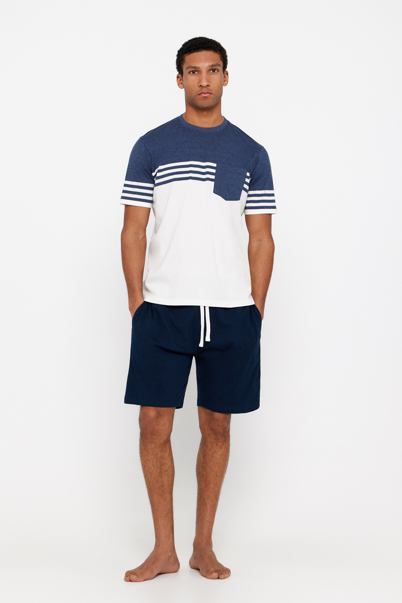 Conjunto de pijama malha curto | Pijamas para Homem | Cortefiel