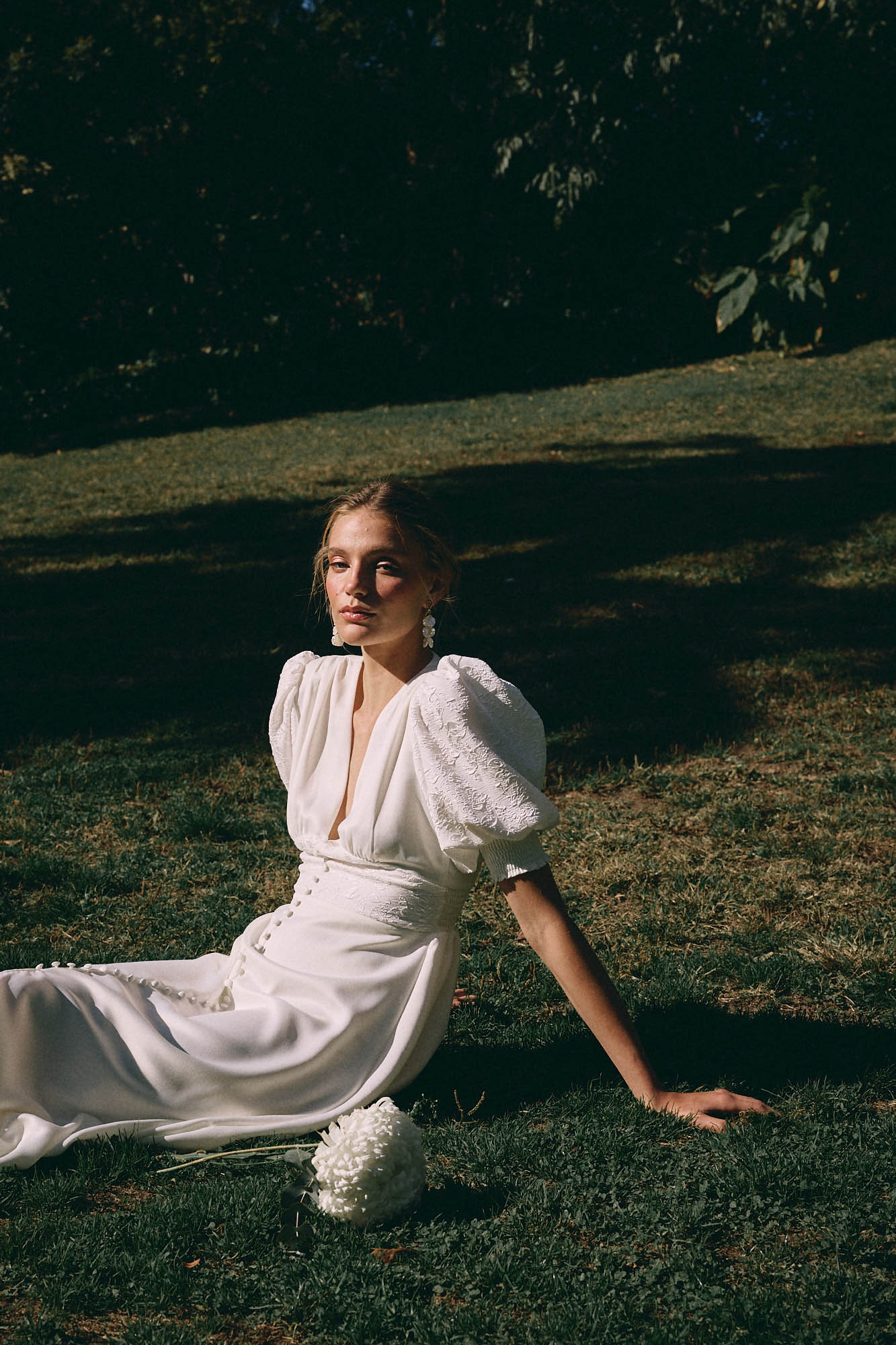 Cala long wedding dress | Women's dresses | Cortefiel