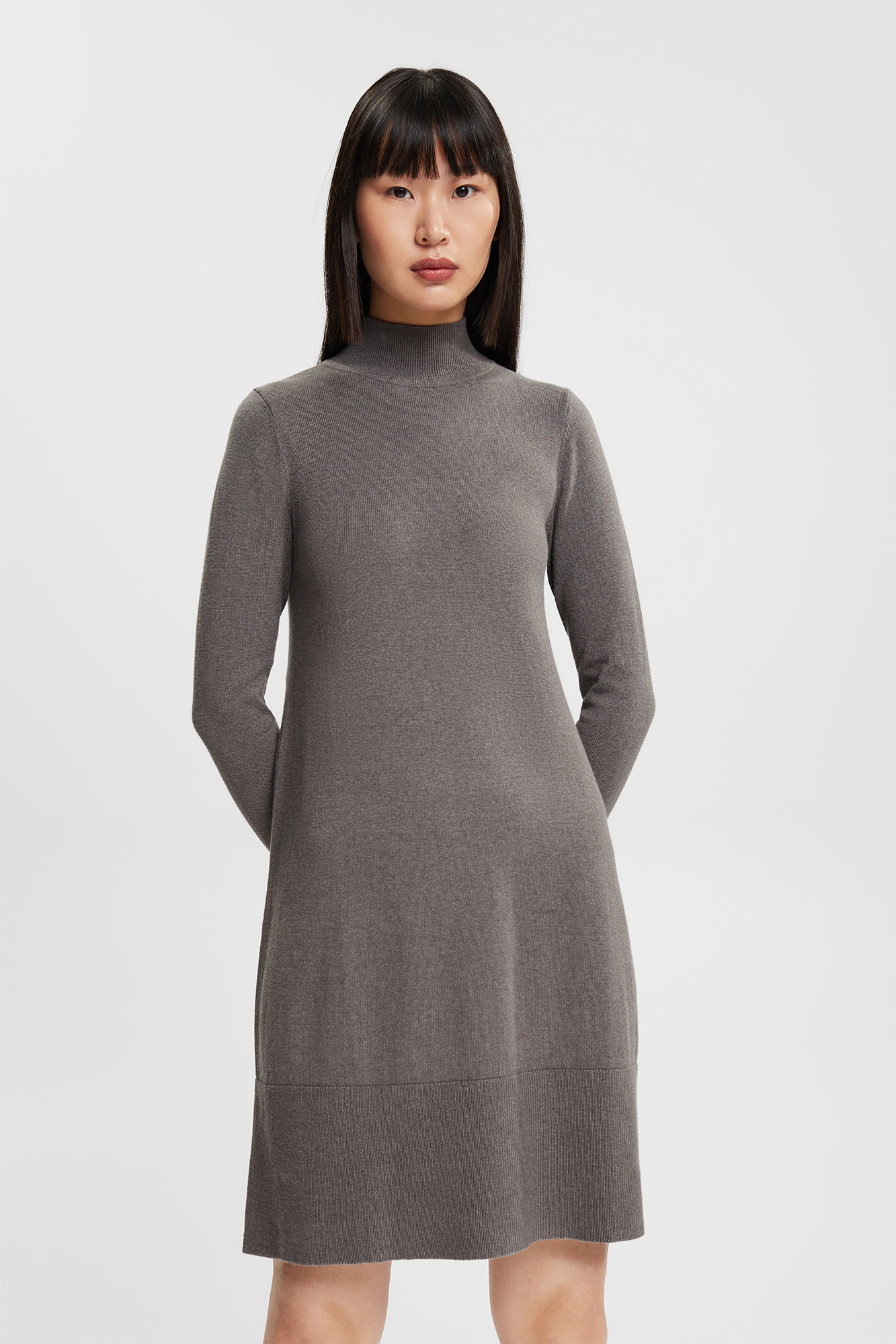 Vestido de malha com caxemira | Vestidos de mulher | Cortefiel Vestido de malha com caxemira | Vestidos de mulher | Cortefiel