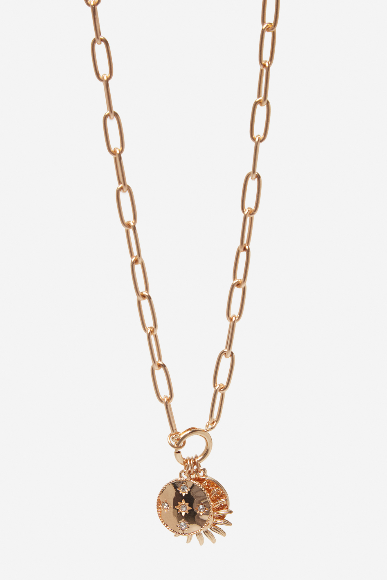 Cadena eslabones medallas | Collares | Cortefiel
