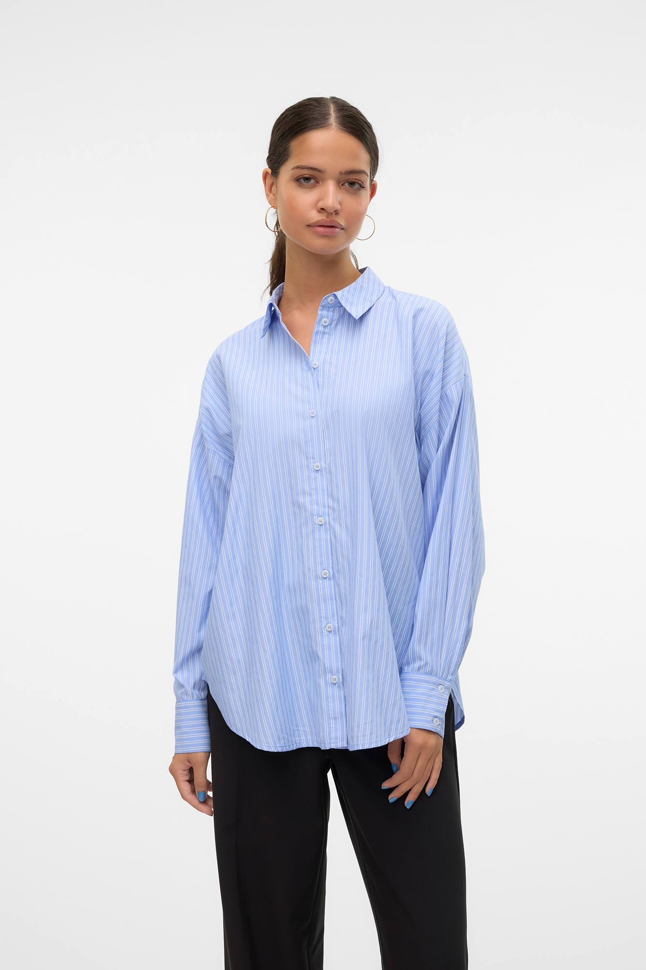 Camisa oversize de manga larga | Camisas y Blusas de Mujer | Cortefiel