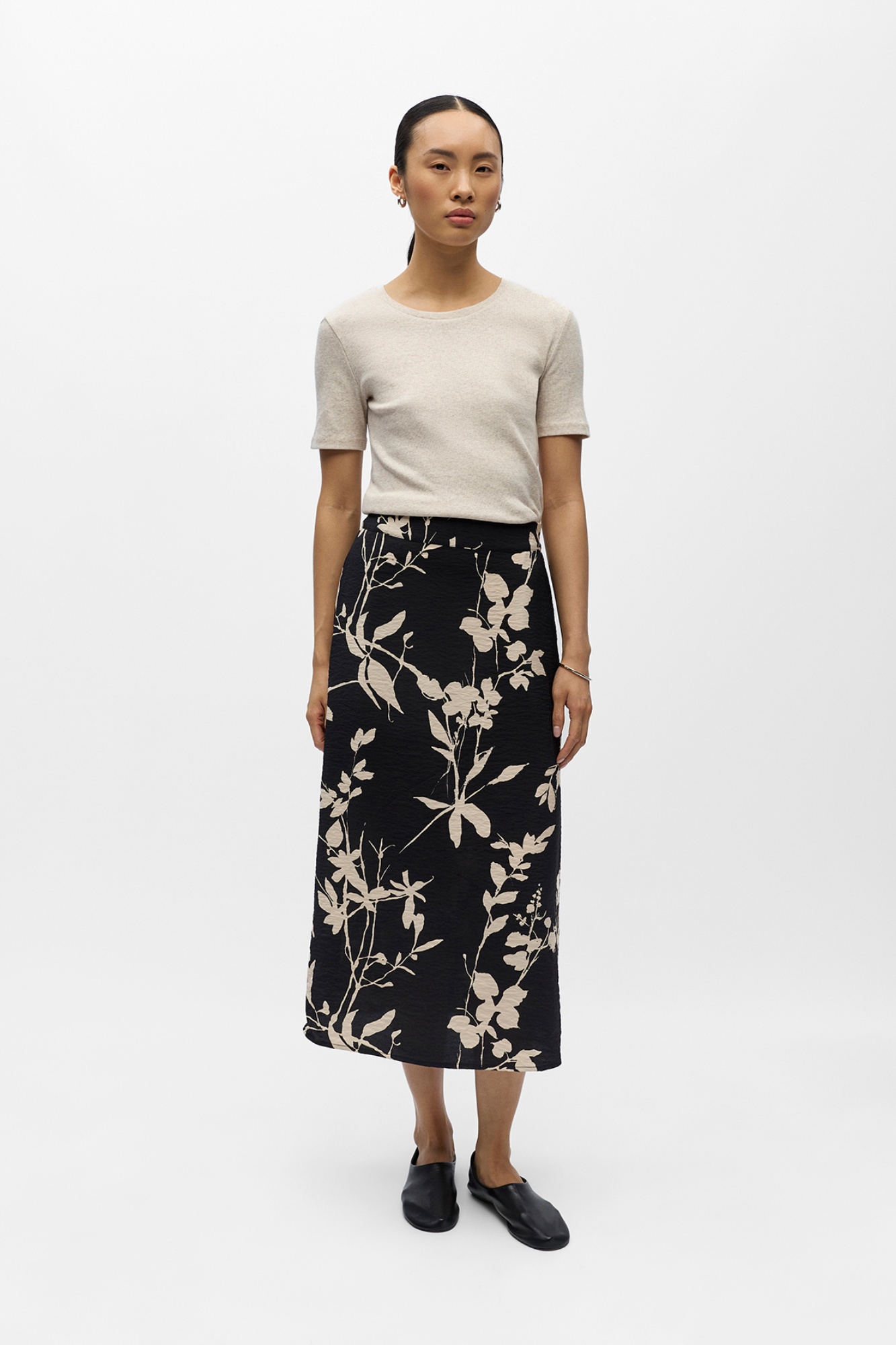 Falda midi estampada | Faldas de Mujer | Cortefiel