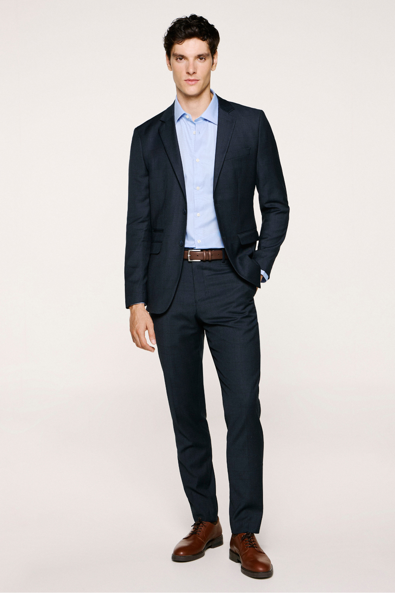 Blazer xadrez slim fit | Blazers para Homem | Cortefiel