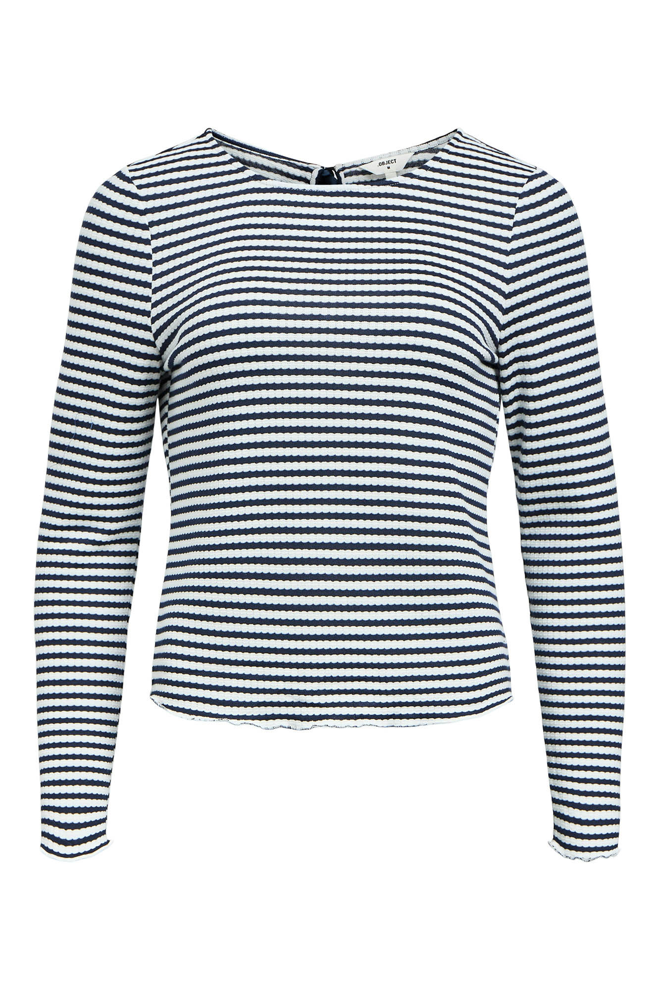 Top riscas com detalhe de laço | T-shirts e tops para Mulher | Cortefiel