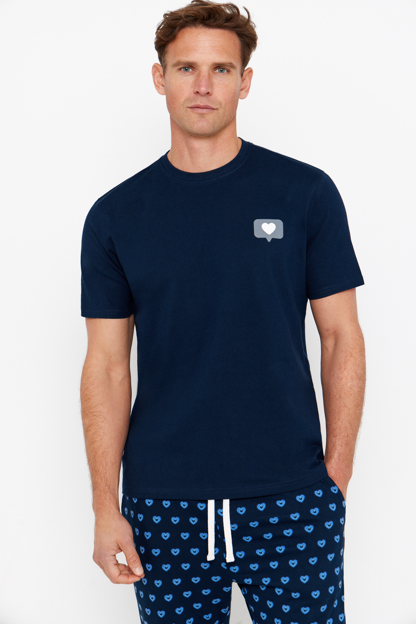 Conjunto de pijama malha | Pijamas homem | Cortefiel