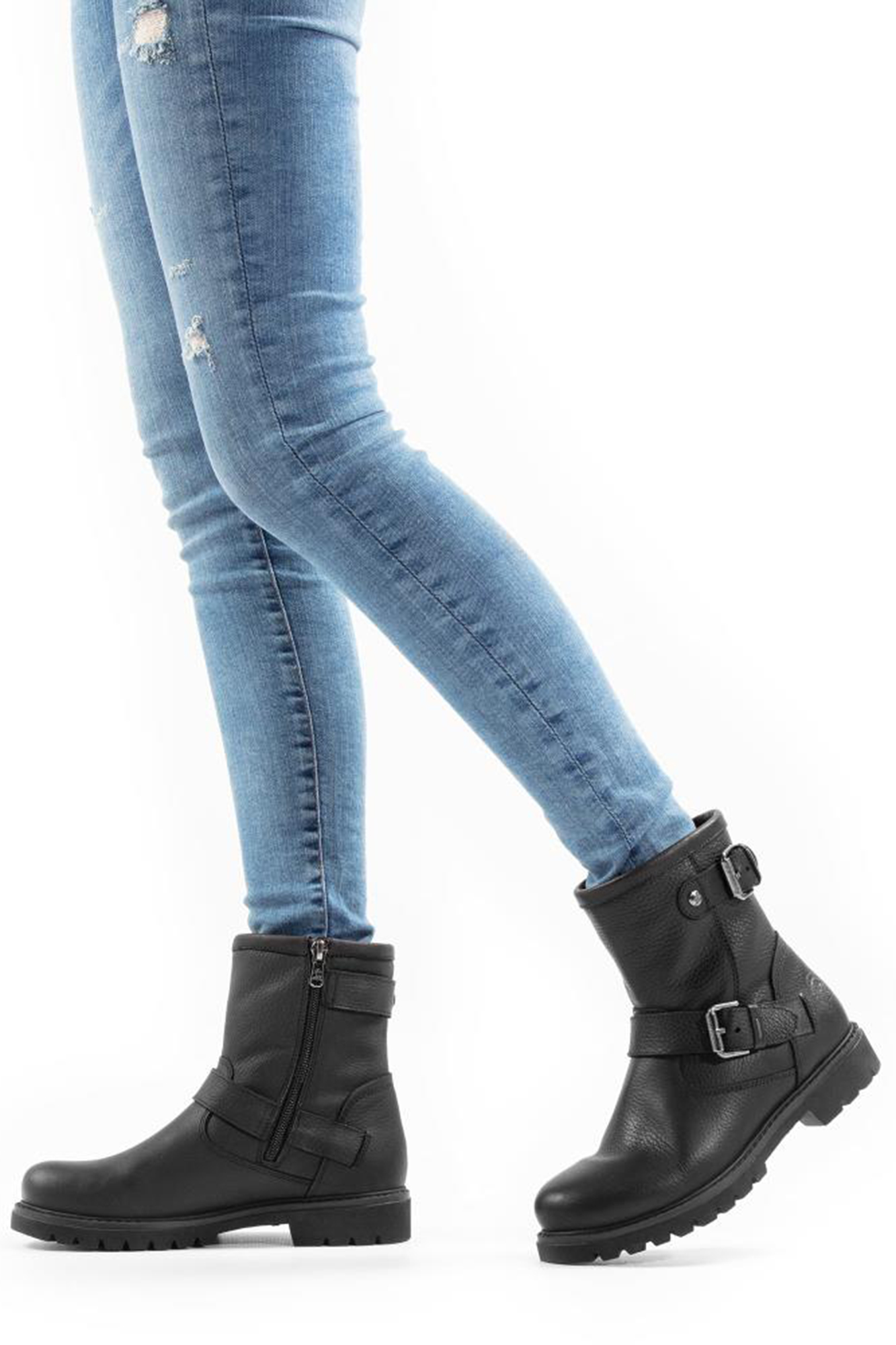 Botas de pele com forro de pele | Botas para Mulher | Cortefiel