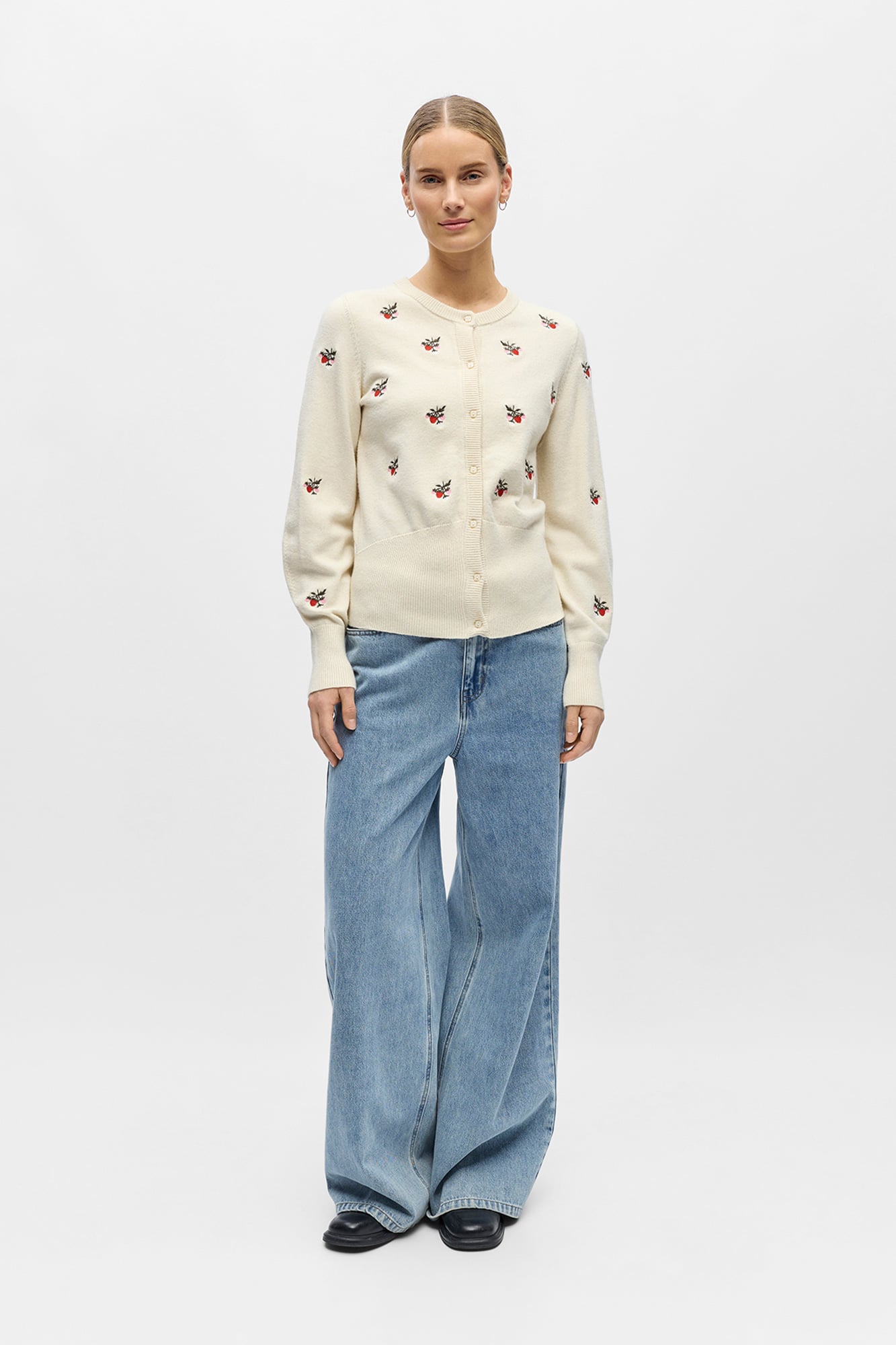 Jersey-knit embroidered cardigan | Women's jumpers and cardigans ...