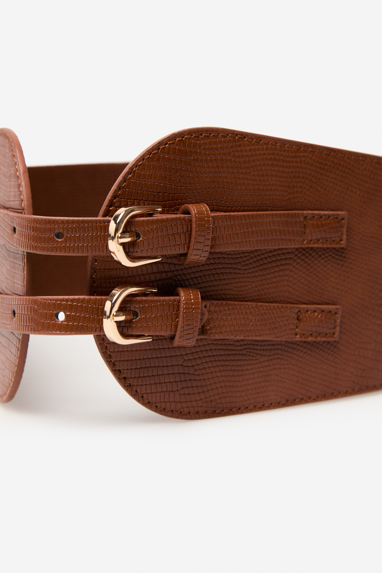 Fajín elástico doble hebilla | Cinturones de mujer | Cortefiel