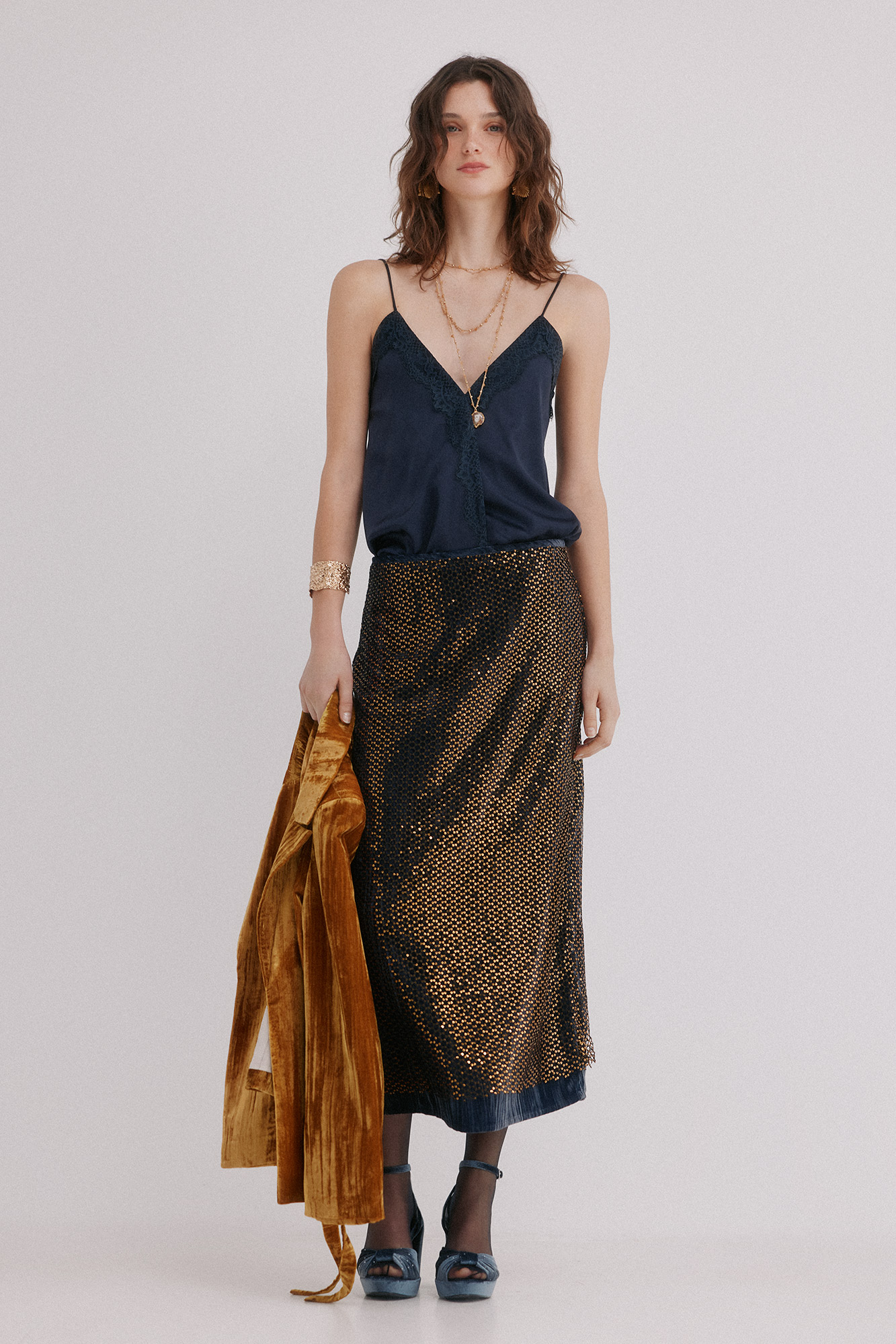 Riley. Sequin skirt | Women's skirts | Cortefiel
