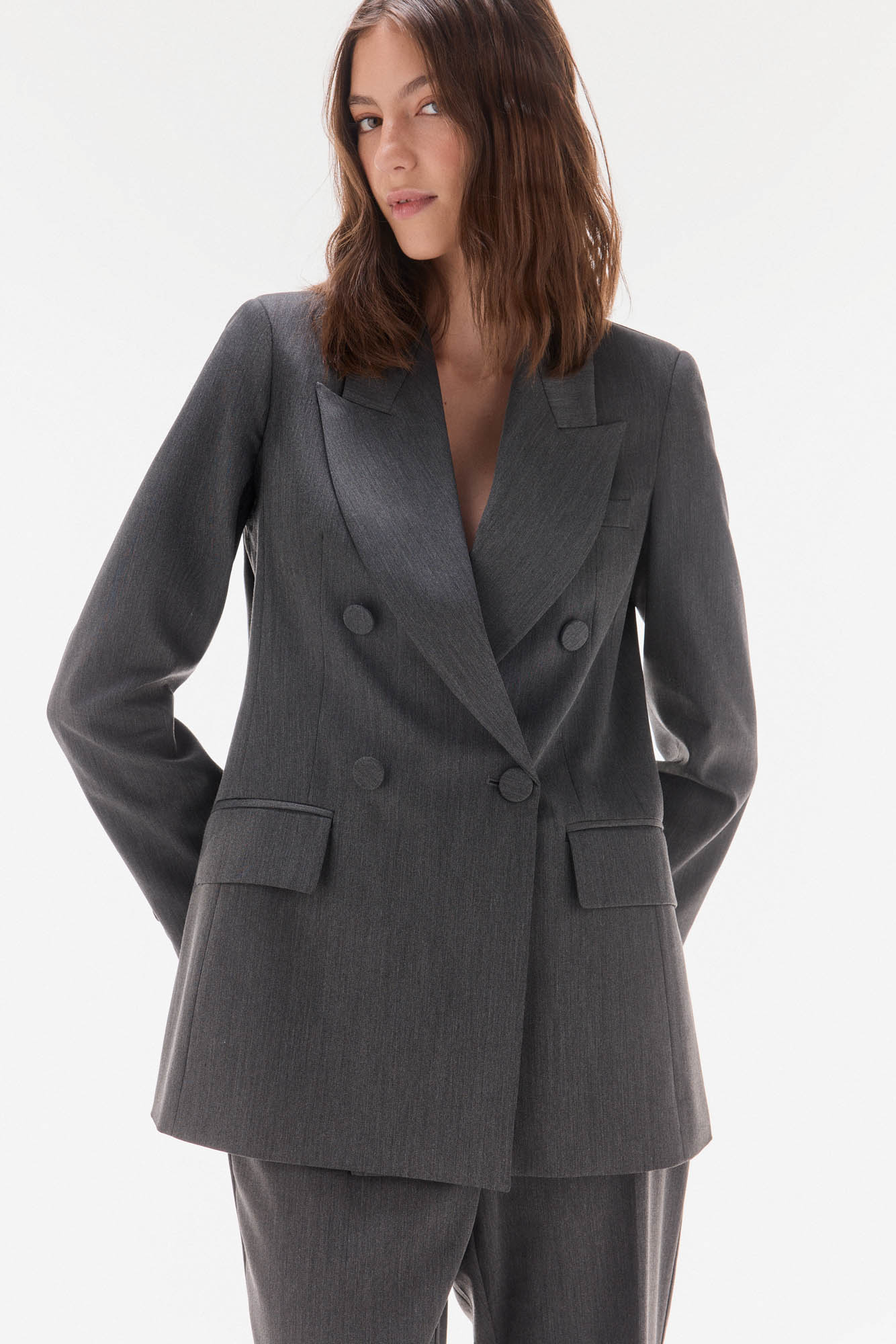 Blazer cruzado | Blazers para Mulher | Cortefiel