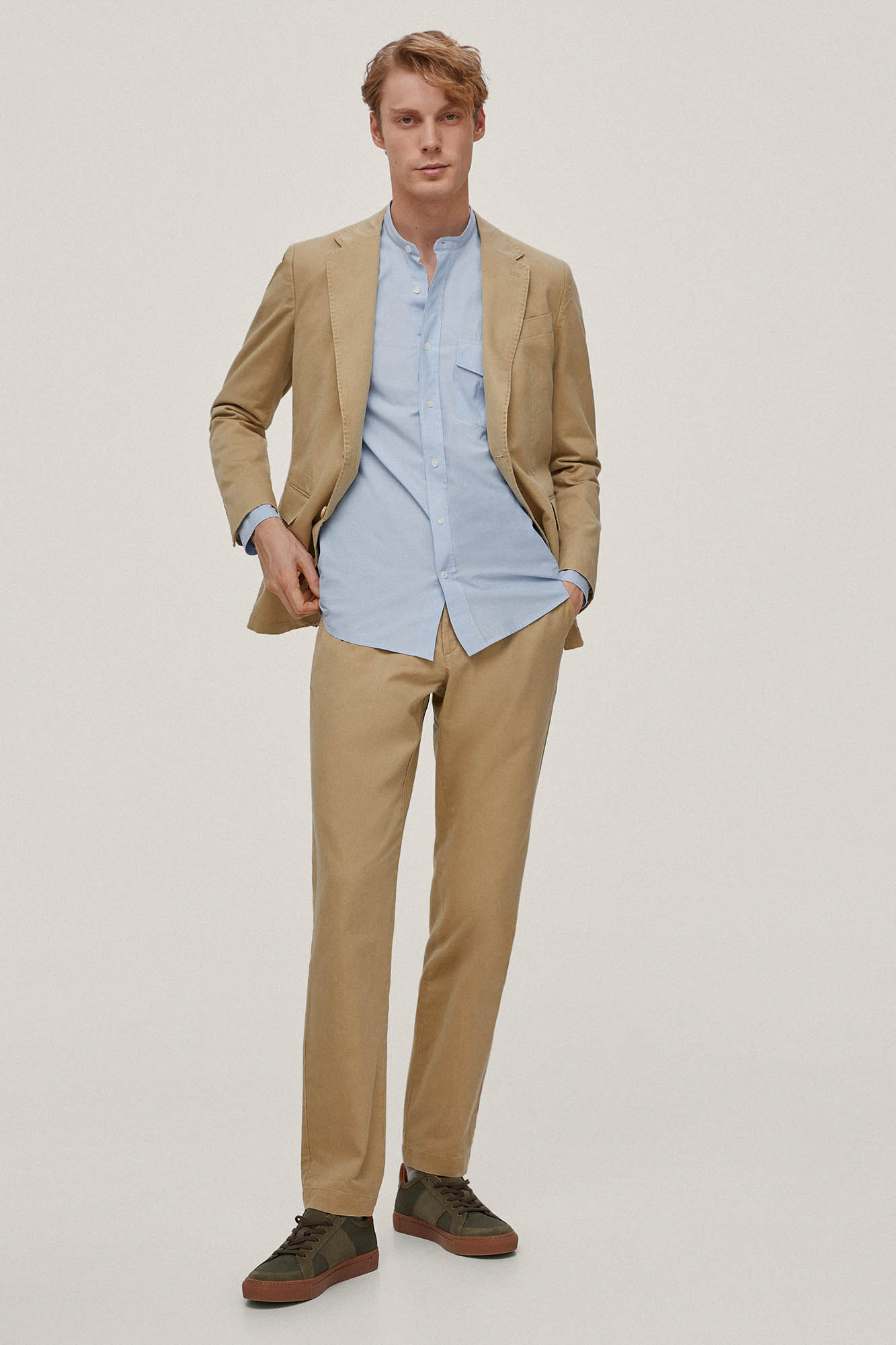 Blazer algodão linho | Fatos para Homem | Cortefiel