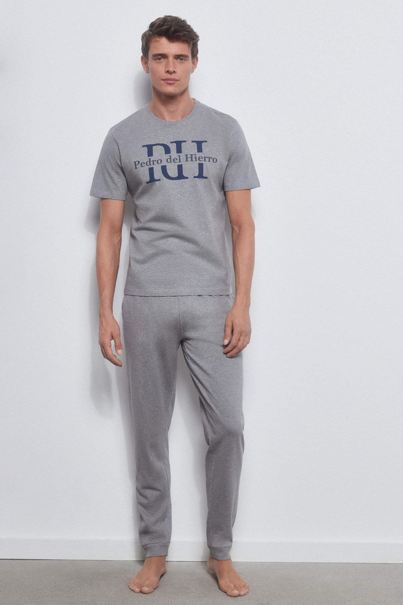 Conjunto de pijama de malha | Pijamas homem | Cortefiel