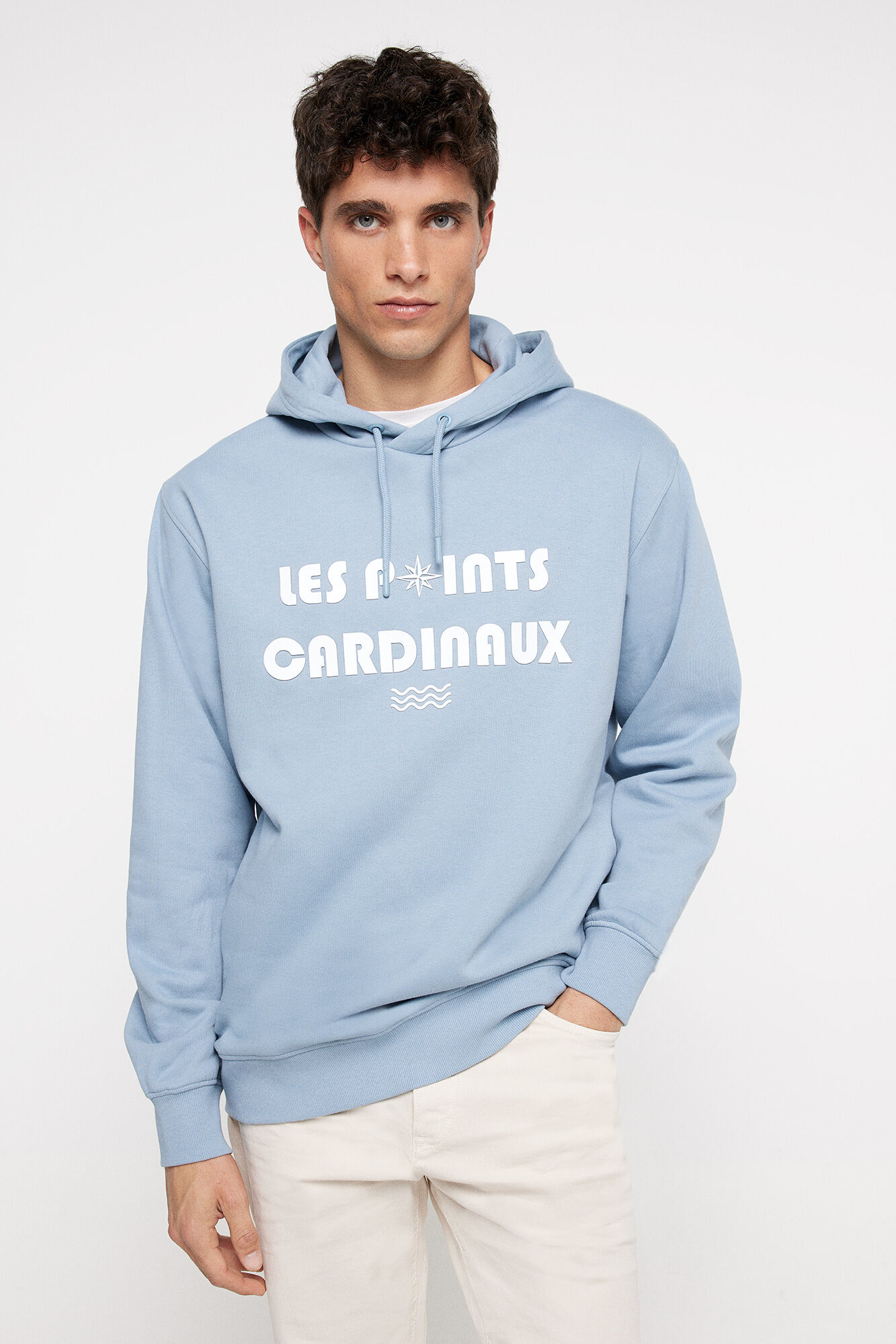 Sweatshirt capuz point cardinaux | Sweatshirts de homem | Cortefiel