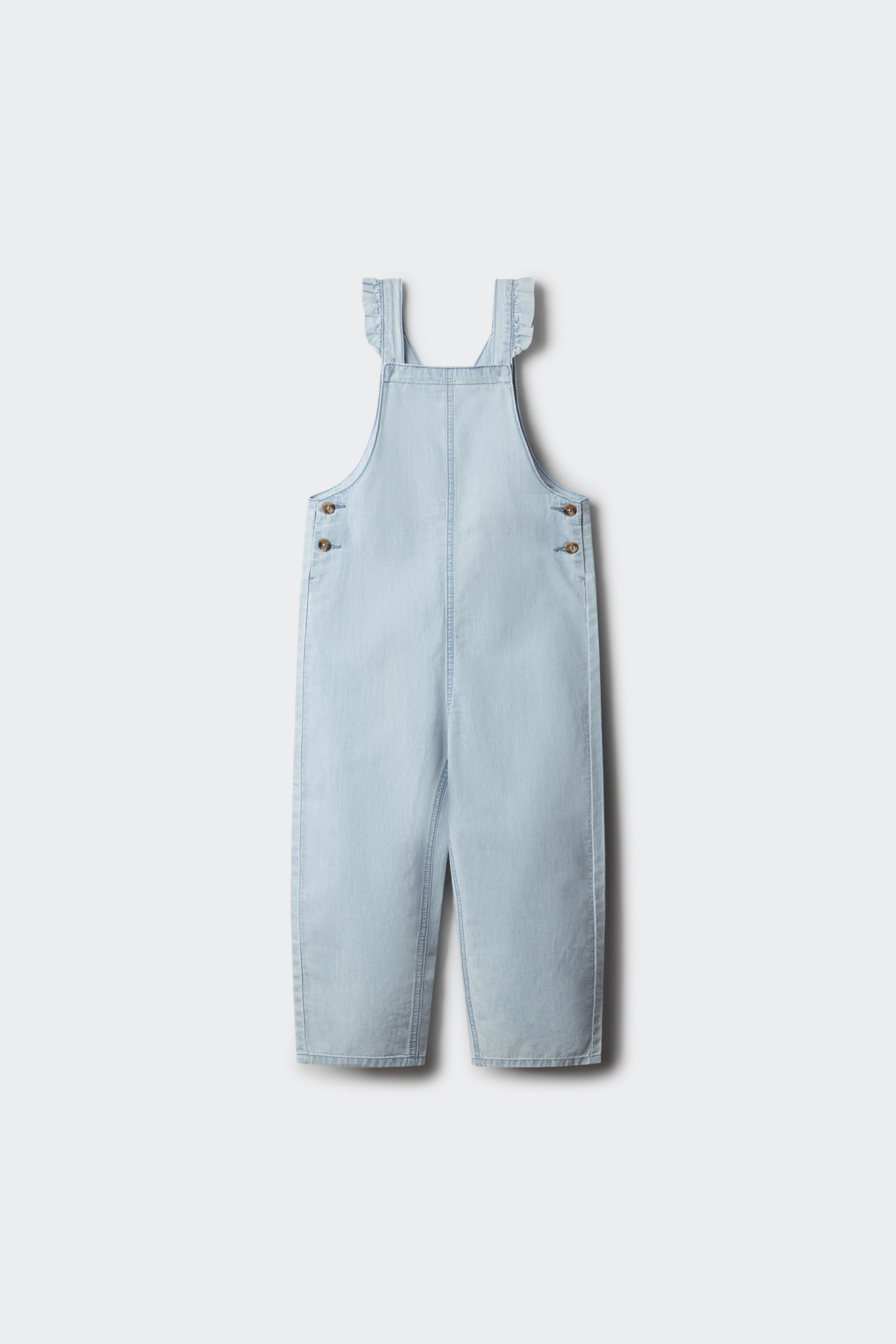Peto denim ligero niña | Monos para niñas | Cortefiel