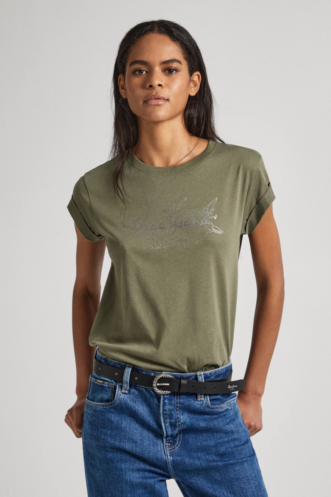 T-shirt Algodão com Logo Estampado | T-shirts e tops para Mulher ...