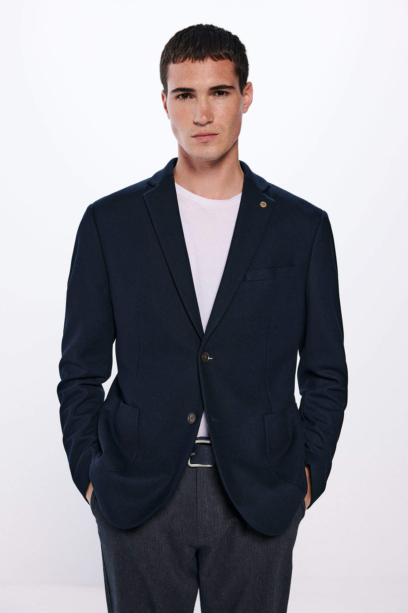 Blazer ojo de perdiz | Americanas de hombre | Cortefiel