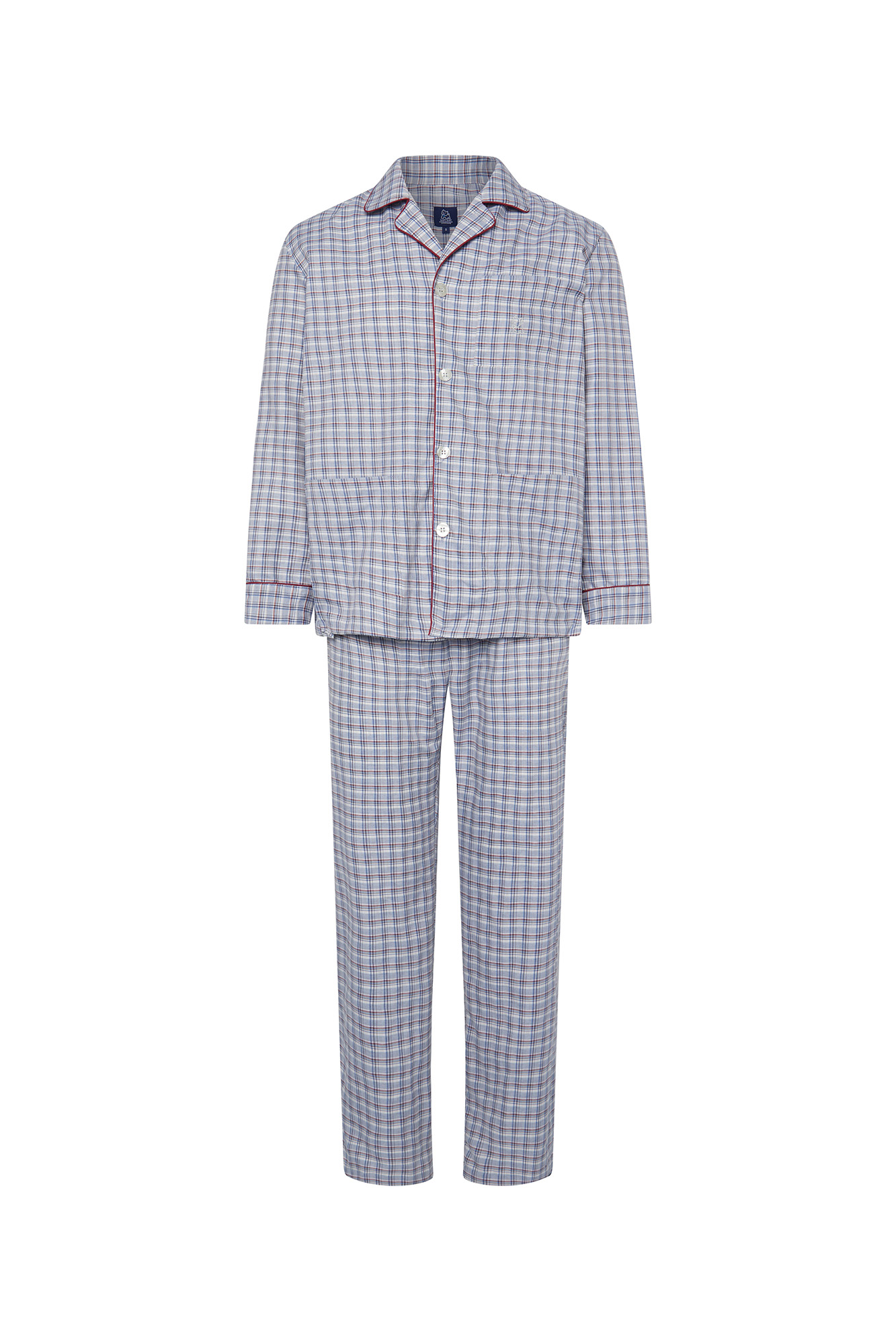 Pijama comprido homem azul | Pijamas para Homem | Cortefiel