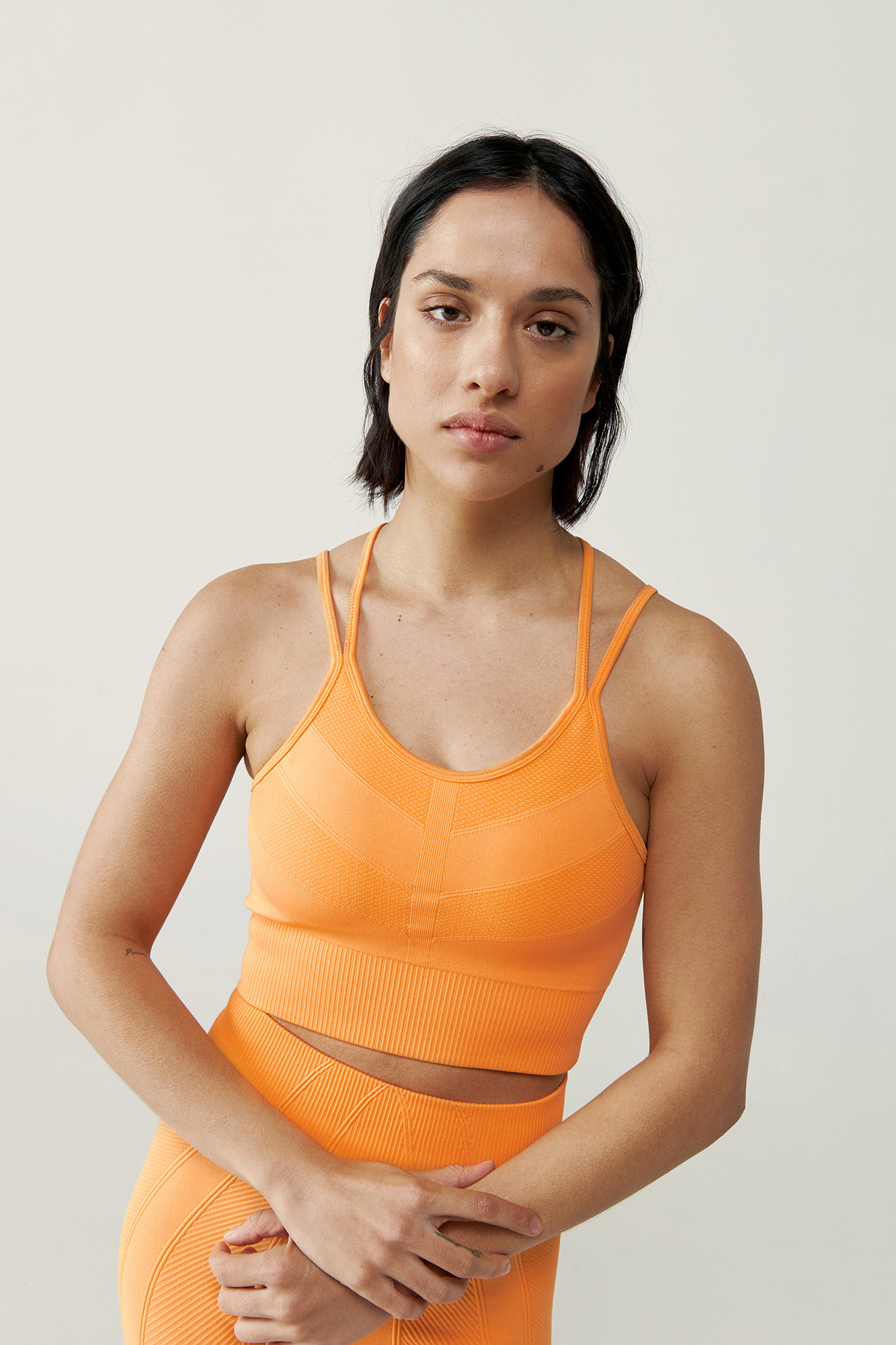 Top Isolda Papaya | Tops y camisetas de mujer | Cortefiel