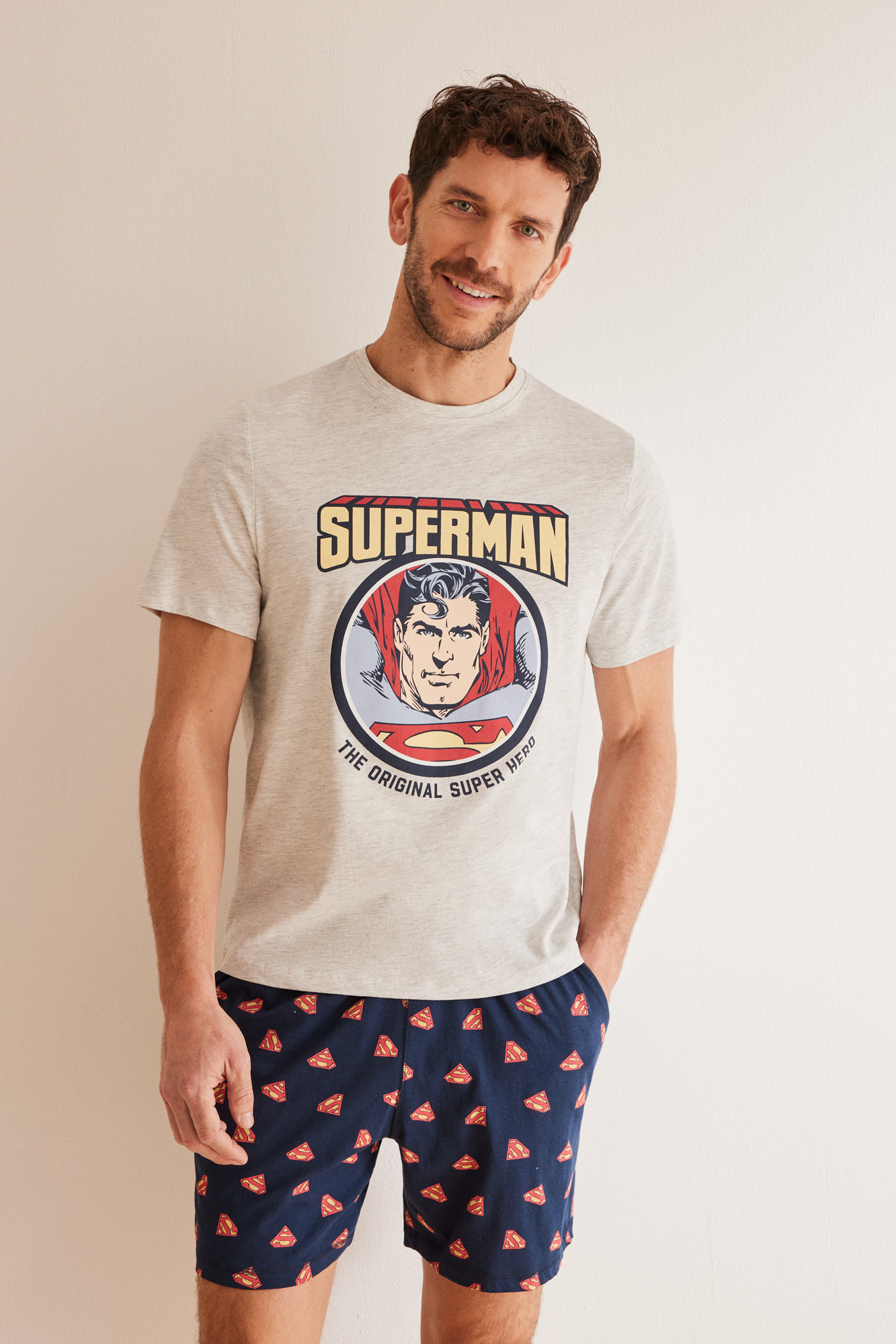 Pijama homem 100% algodão Superman | Pijamas homem | Cortefiel