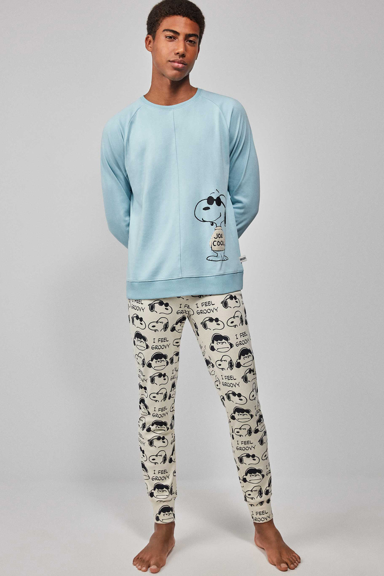 Pijama largo de hombre Snoopy | Pijamas de hombre | Cortefiel