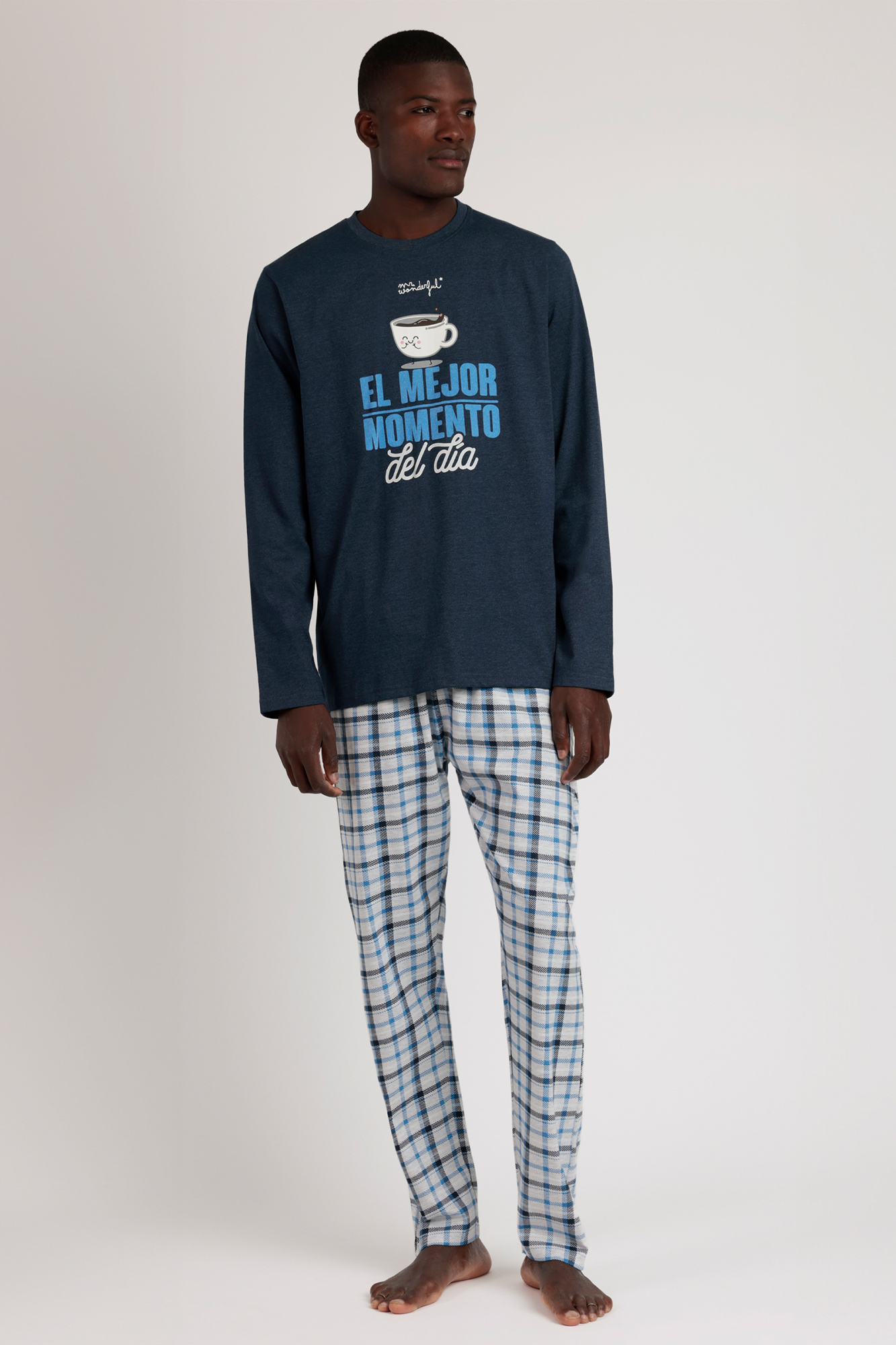 Pijama Masculino O Melhor Momento do Dia Sr. Maravilhoso | Pijamas ...