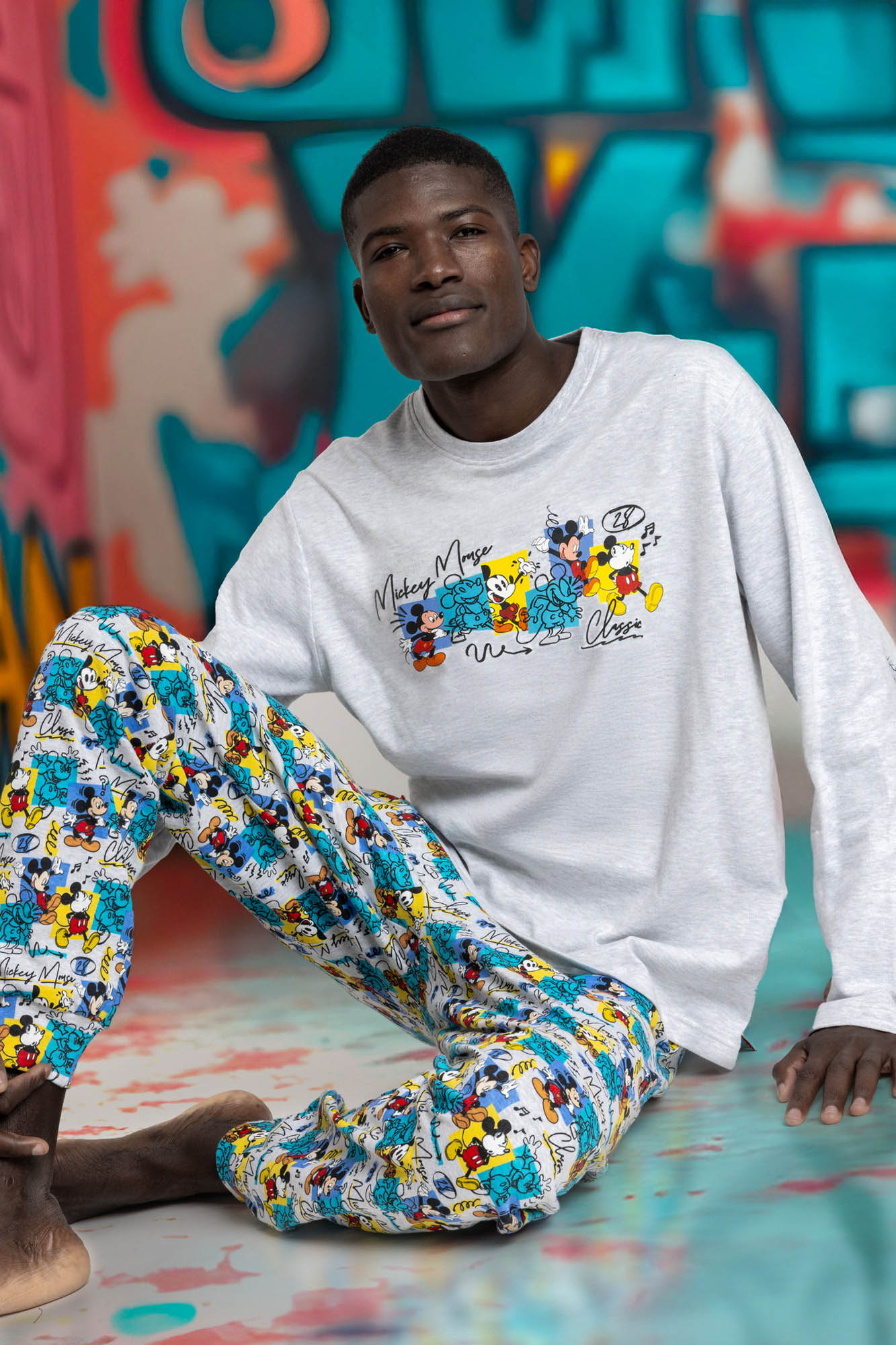 Pijama largo Original Mickey para hombre | Pijamas de hombre | Cortefiel
